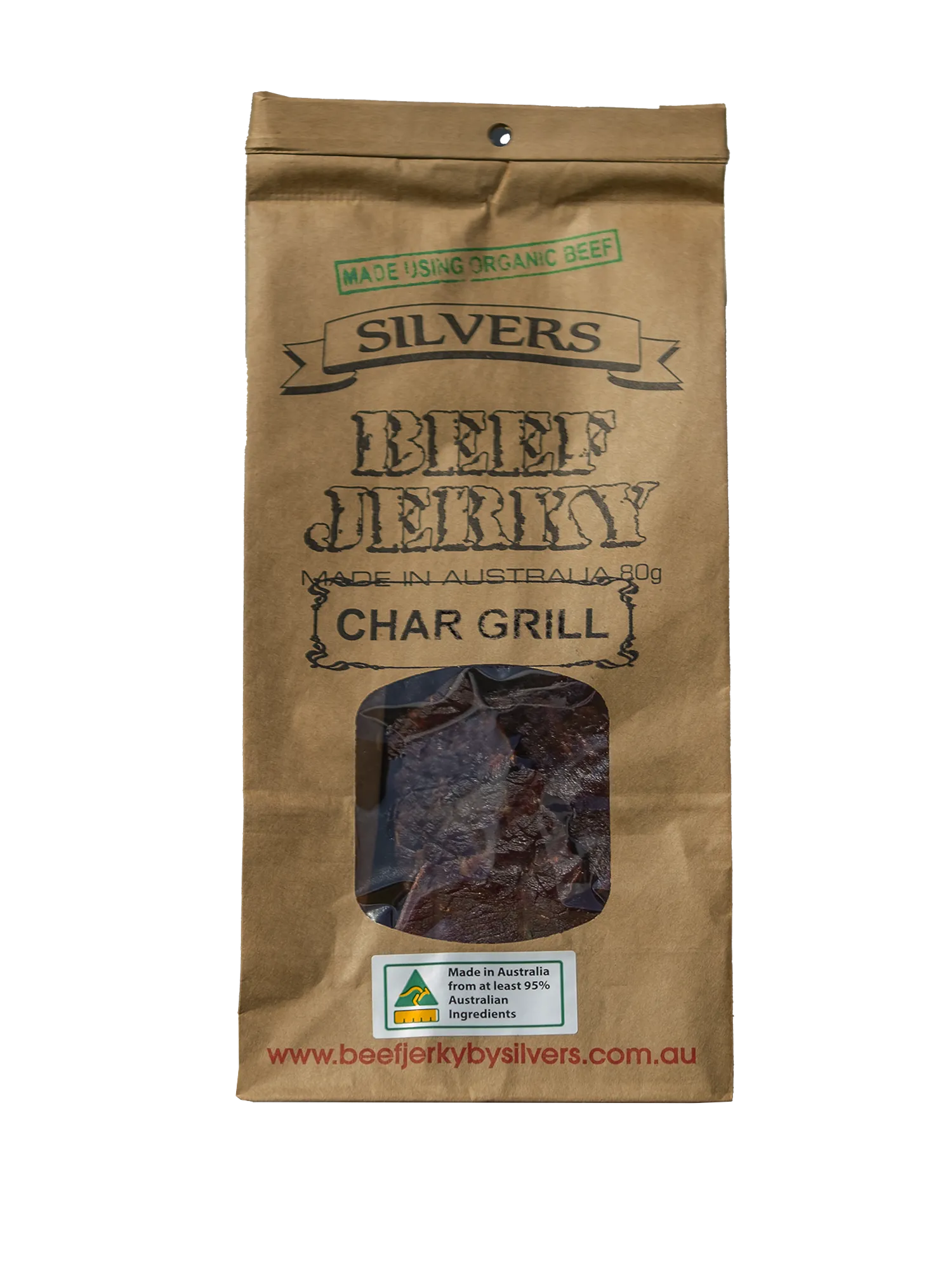 Char Grill (80g) – Silvers Original Beef Jerky Pty Ltd